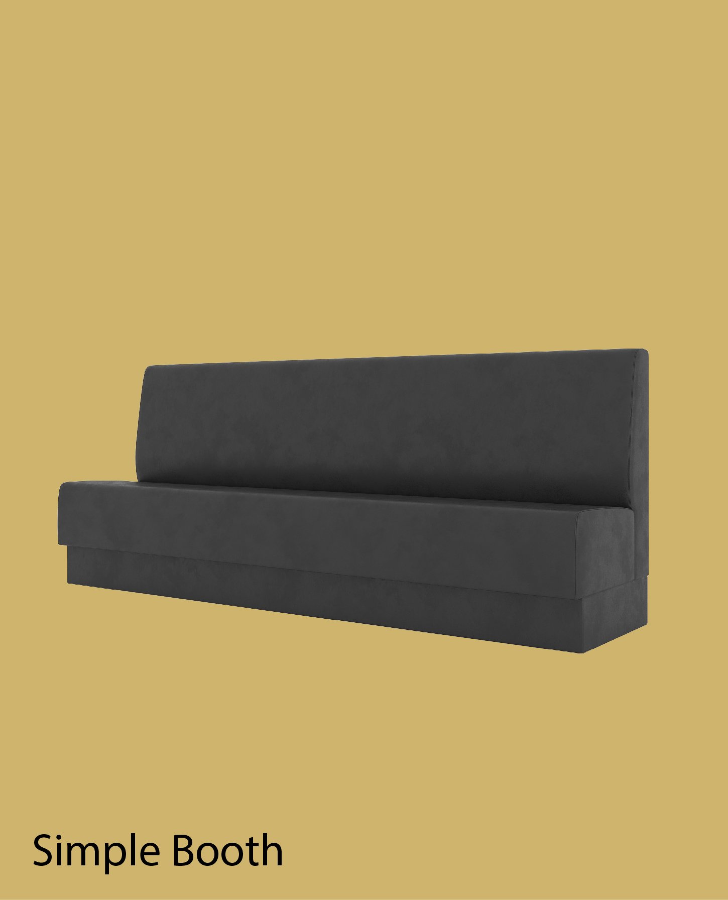 Straight Simple Bench 1-Booth - US Booths